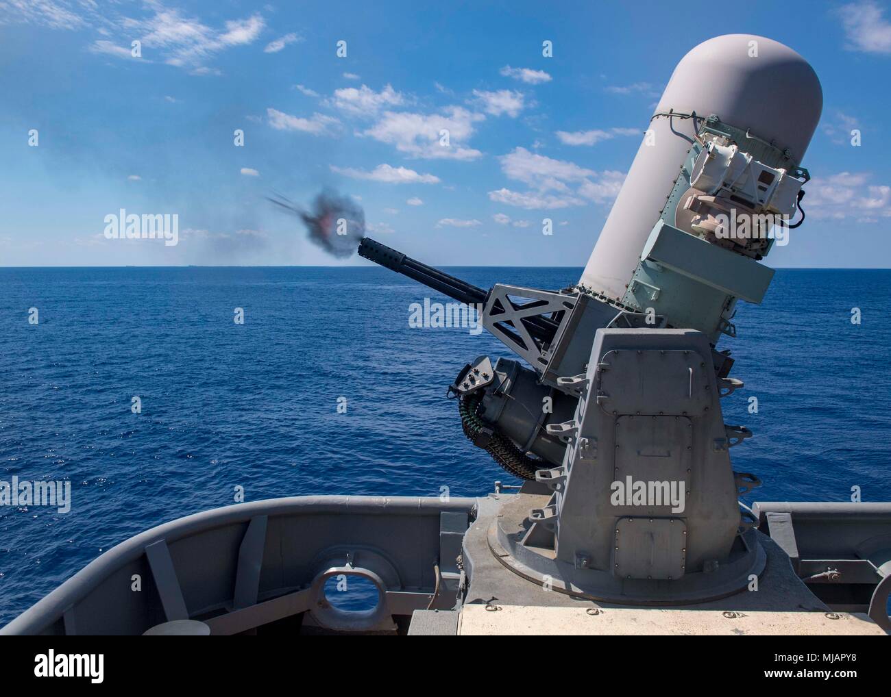 180429-N-SG189-1395 ATLANTIC OCEAN (April 29, 2018) The close-in ...