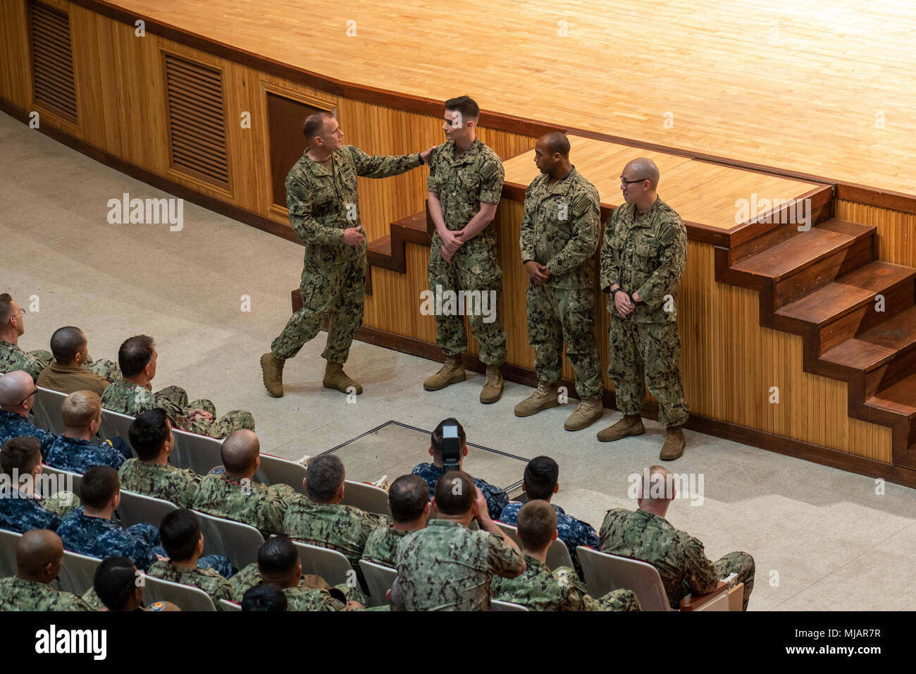 BUSAN, Republic of Korea (April 26, 2018) Master Chief Petty Officer of ...