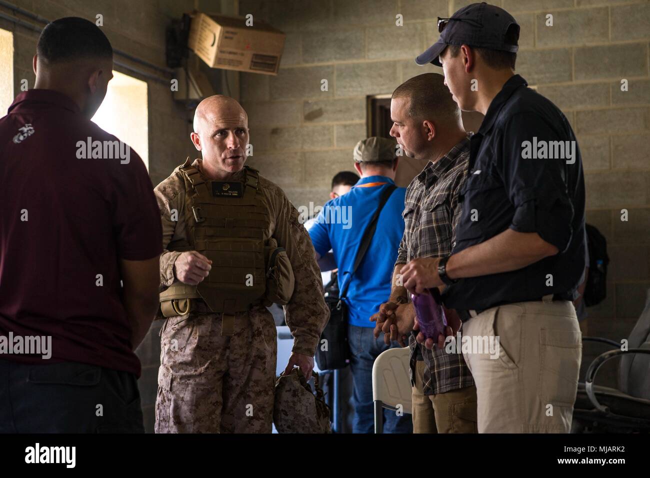 180423-M-CA957-0230 JORDAN (April 23, 2018) U.S. Marine Col. Farrell J ...