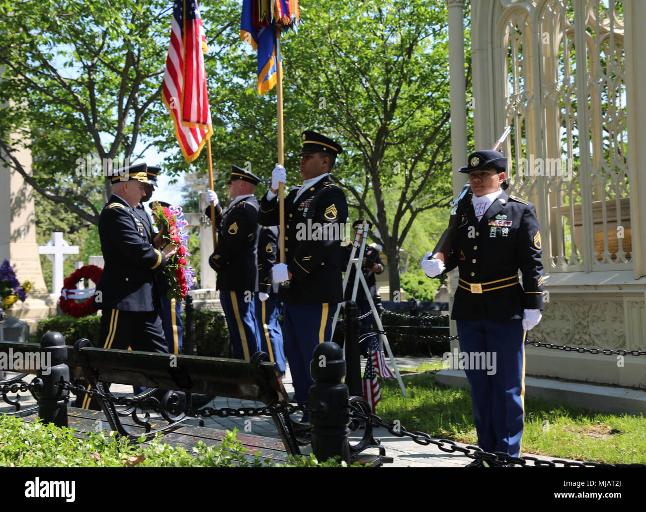 Brig Gen. Rodney D. Fogg and Command Sgt. Major Sean J. Rice place ...