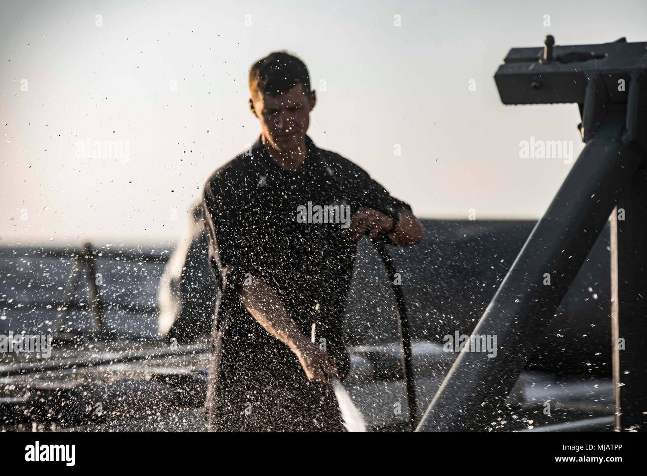 180419-N-OS569-030 ATLANTIC OCEAN (April 19, 2018) Fire Controlman 1st ...