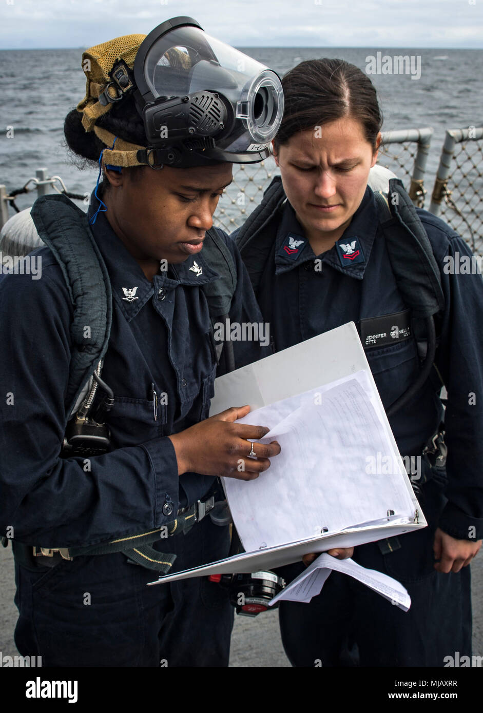 180426-N-RG482-187 THE MINCH (April 26, 2018) Interior Communications ...