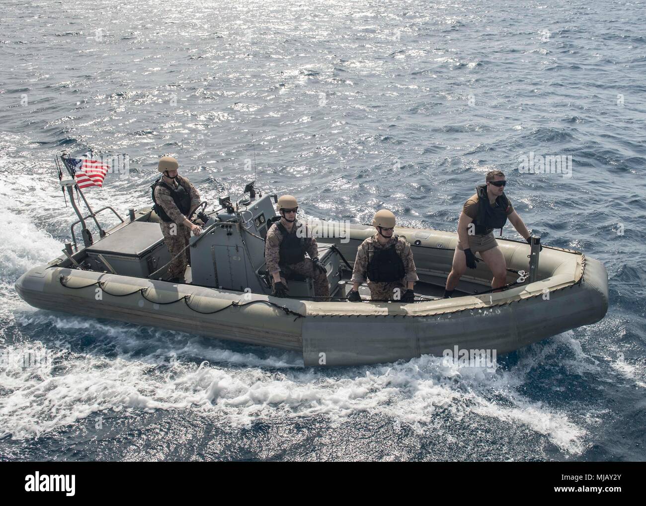 180425-N-IC246-0959 MEDITERRANEAN SEA (April 25, 2018) Sailors assigned ...