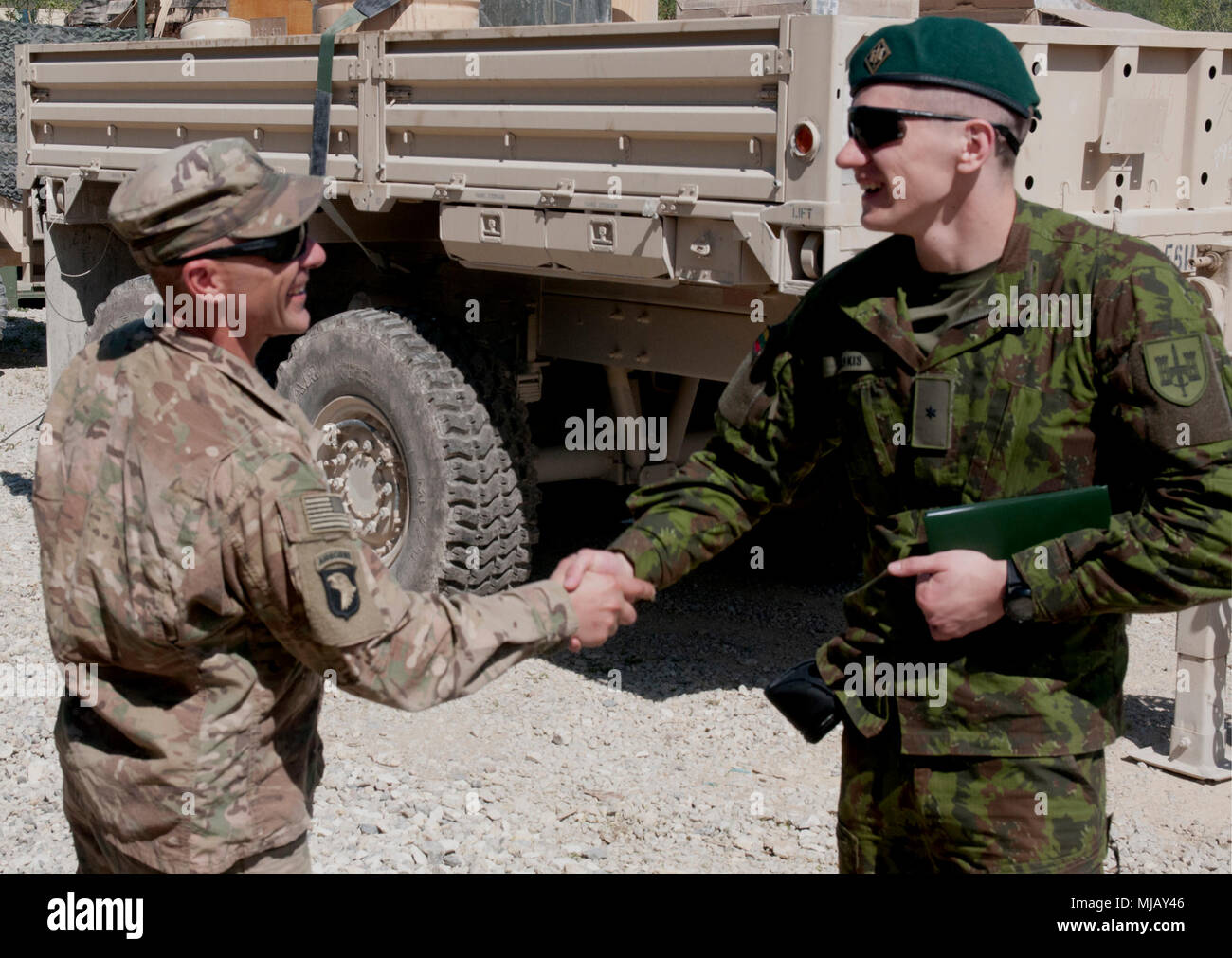 U.S. Army 1st Sgt. Jerry Pringle, assigned to 82nd Brigade Engineer ...