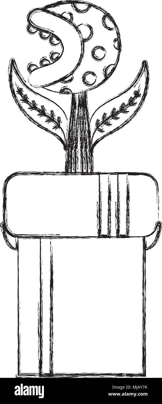 grunge videogame bad flower plant inside tube Stock Vector Image & Art ...