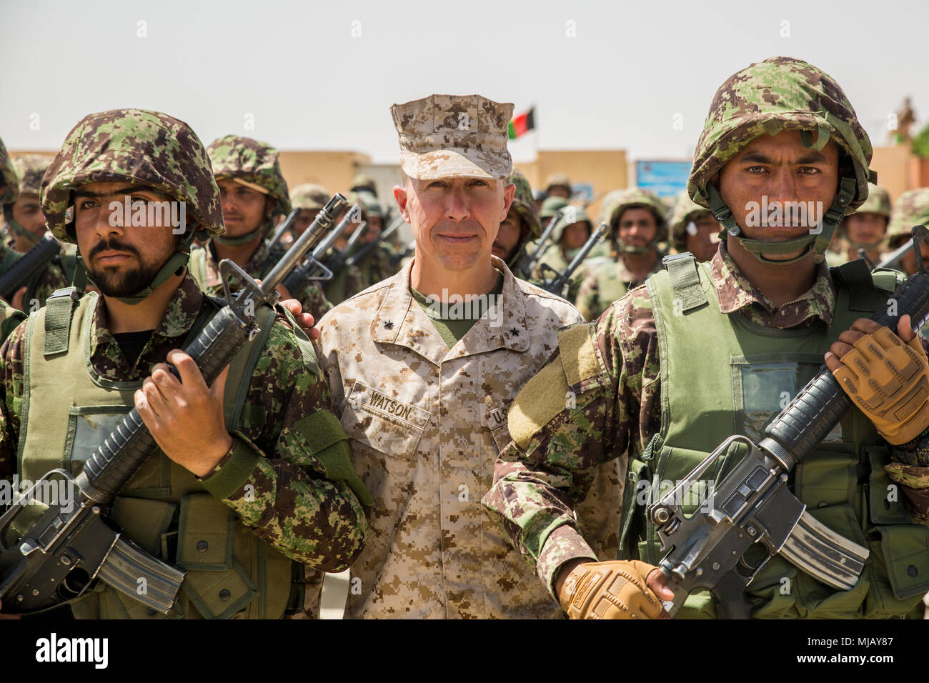 U.S. Marine Corps Brig. Gen. Benjamin T. Watson, the commanding general ...
