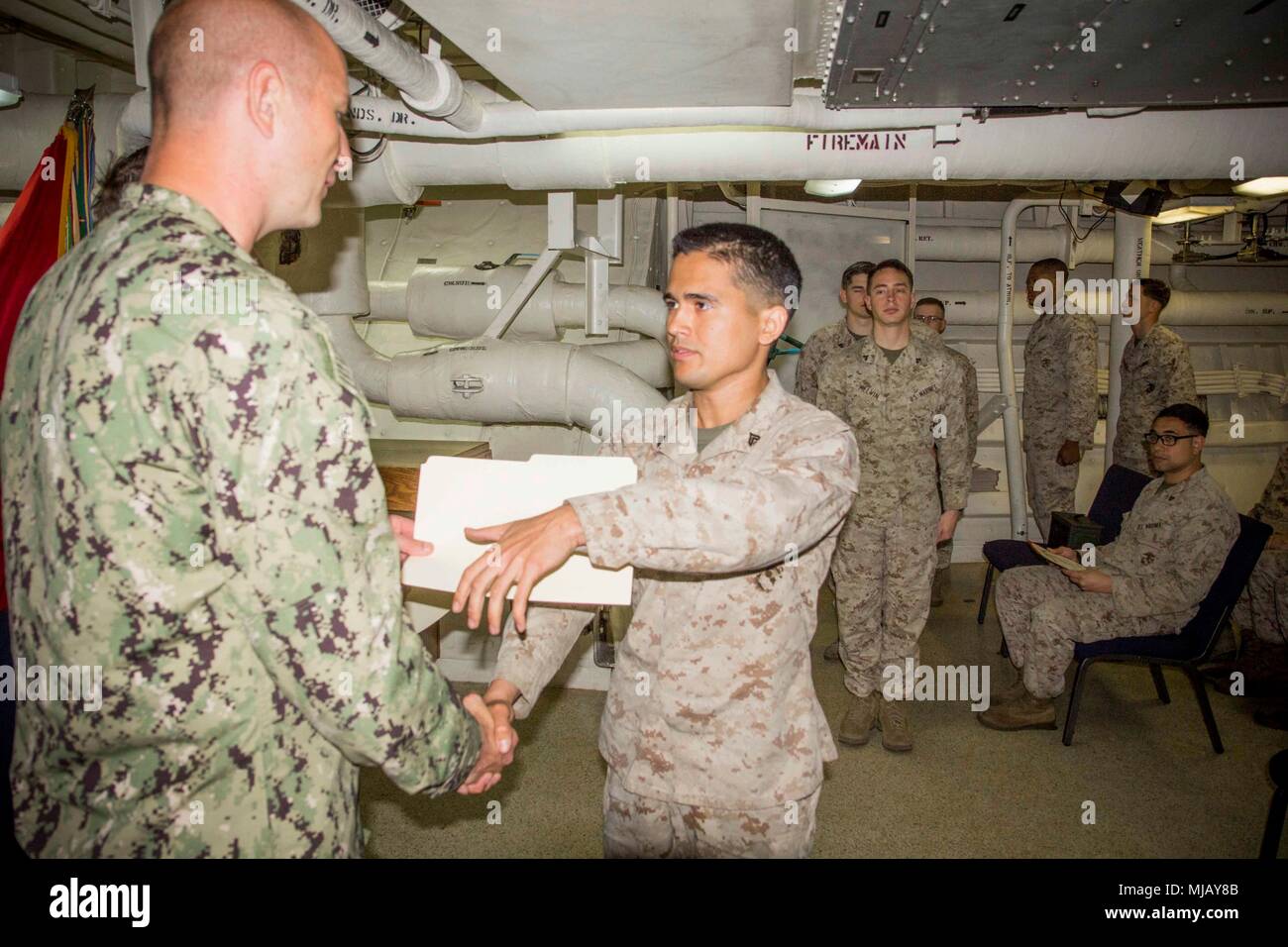 MEDITERRANEAN SEA (April 30, 2018) Marine Corps Cpl. Mitchell ...