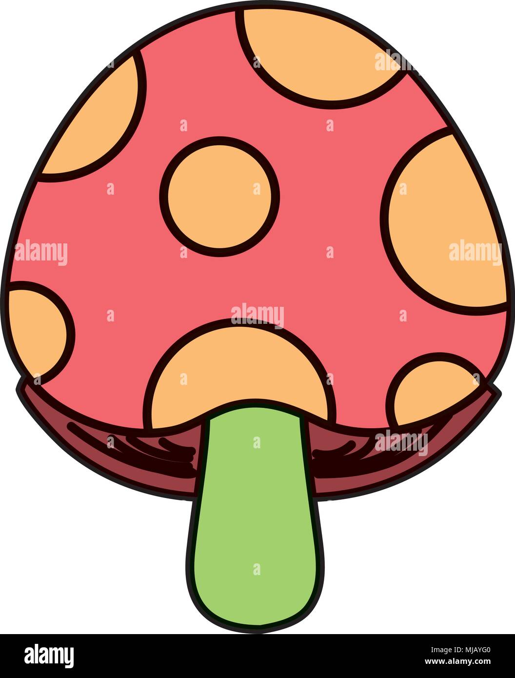 color fungus plant natural organic vegetable Stock Vector Image & Art ...