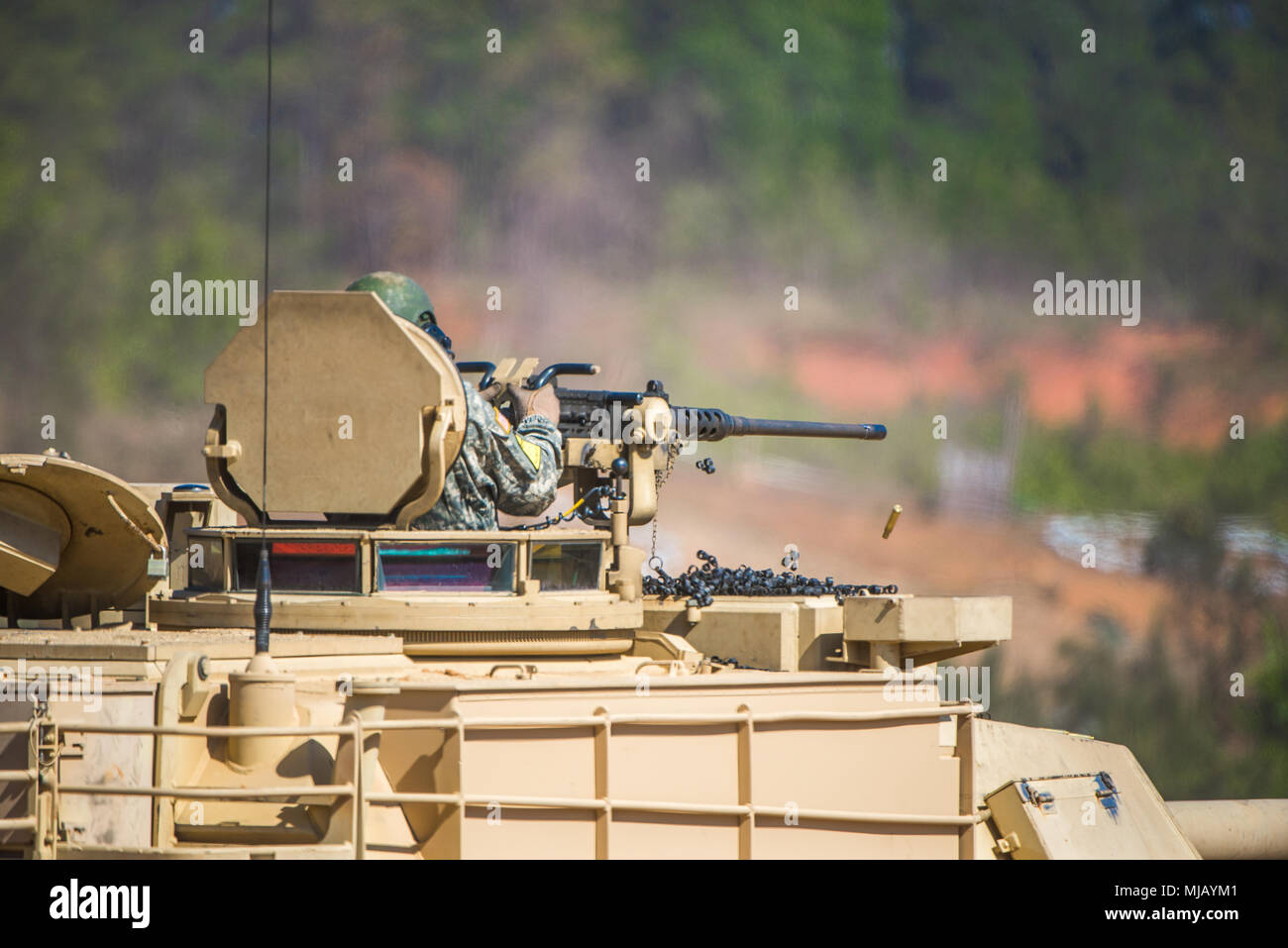 FORT BENNING, Ga. (April 30, 2018) An M1A2 Abrams Main Battle Tank crew ...