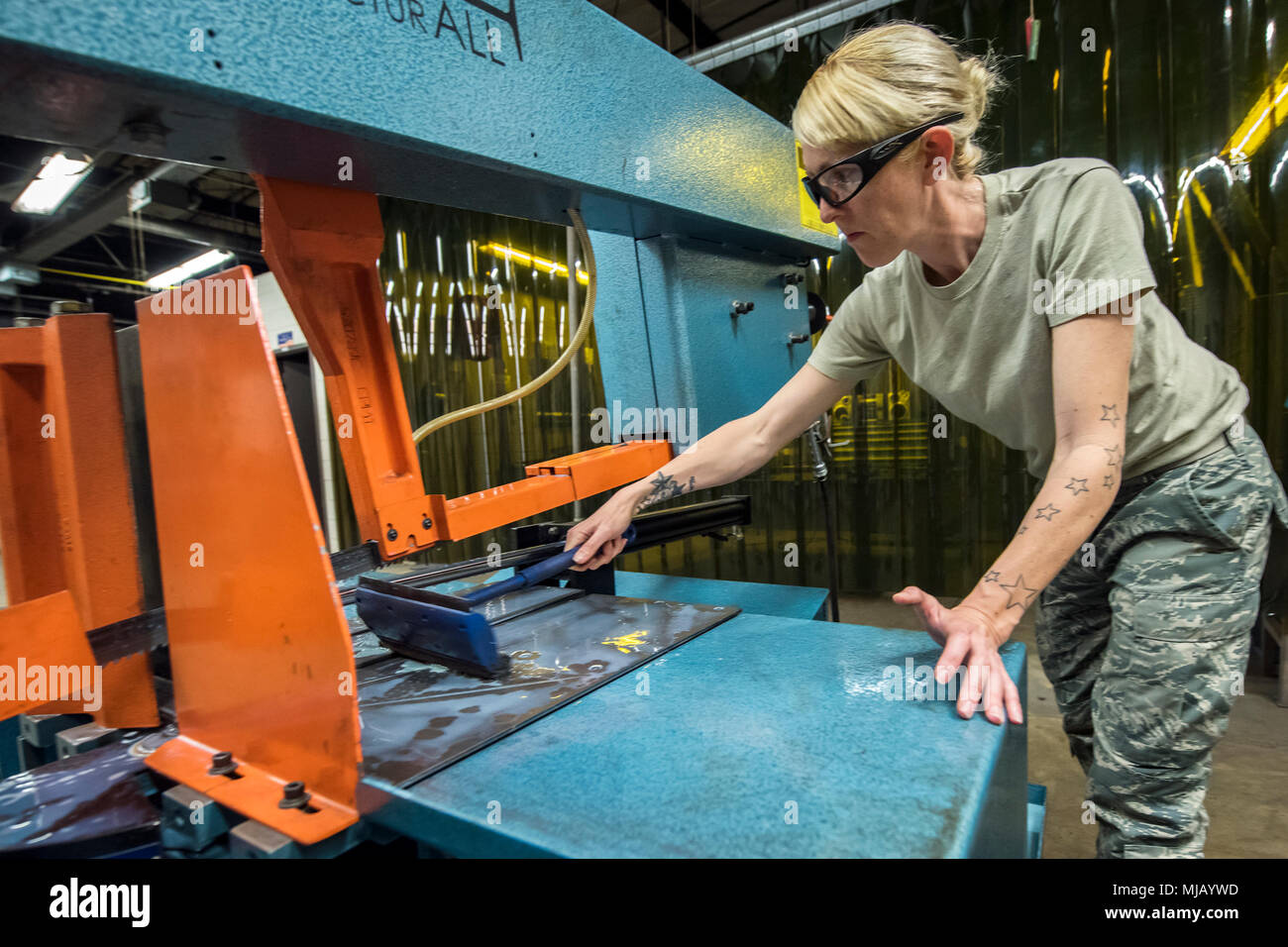 Tech. Sgt. Anna Gee, 476th Maintenance Squadron metals technology shop ...