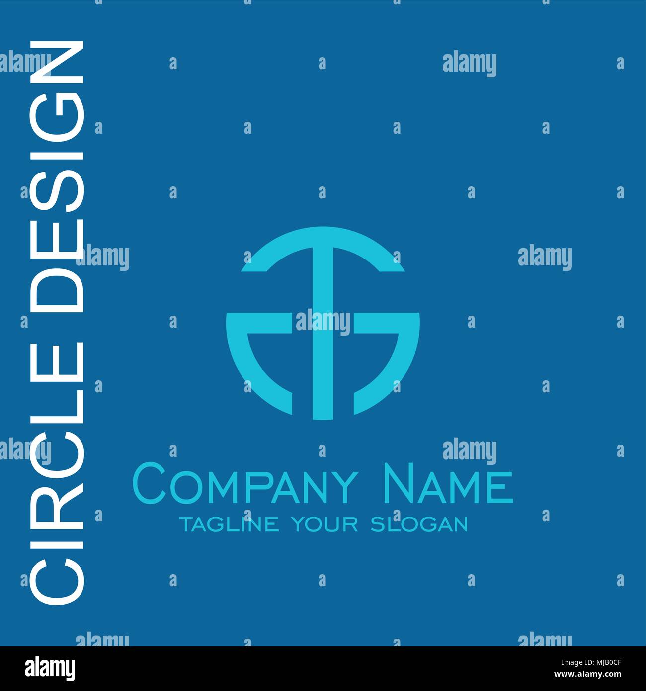 Circle T letter logo, creative logo simple design Stock Vector Image ...