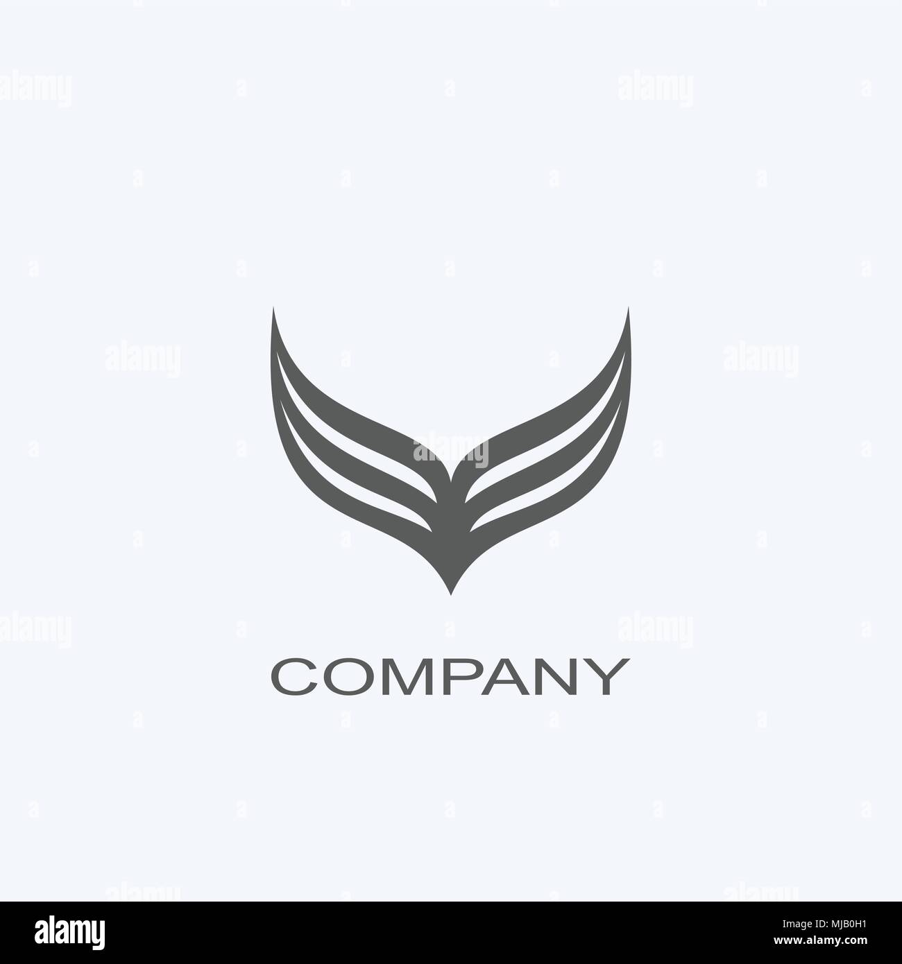 Abstract wing logo, luxury logo design, vector icons Stock Vector Image ...