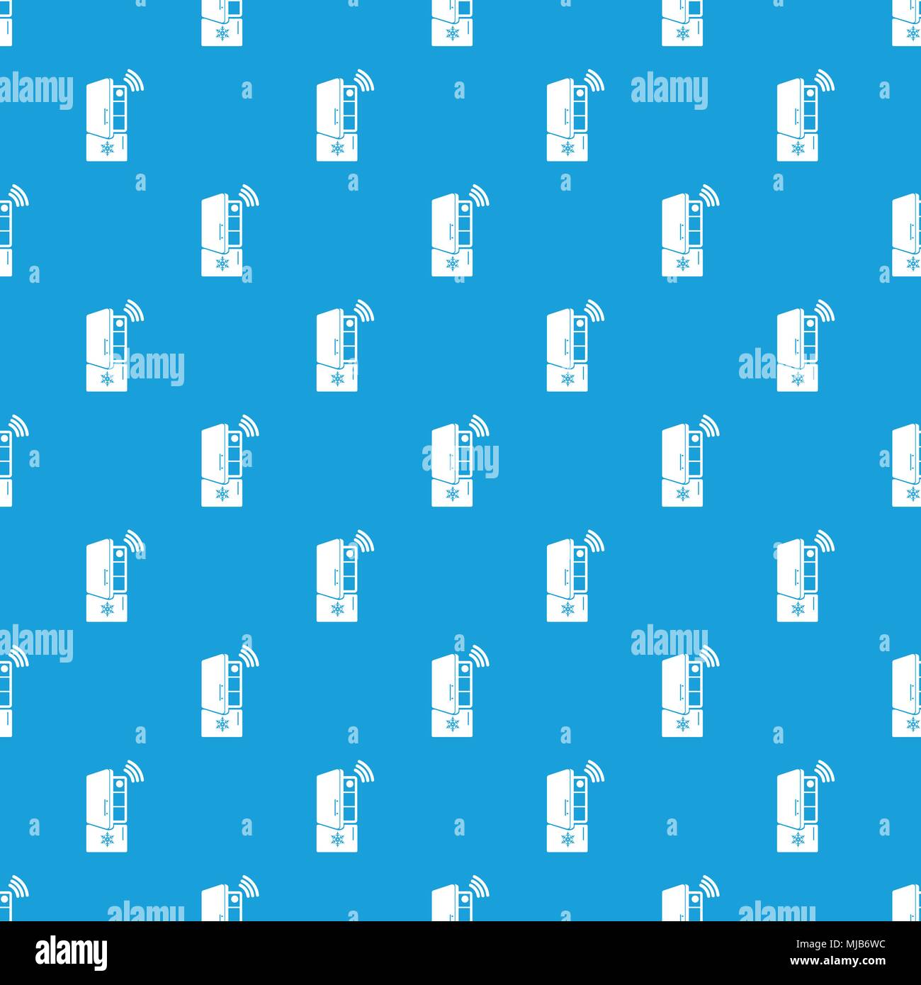 Fridge pattern vector seamless blue repeat for any use Stock Vector ...
