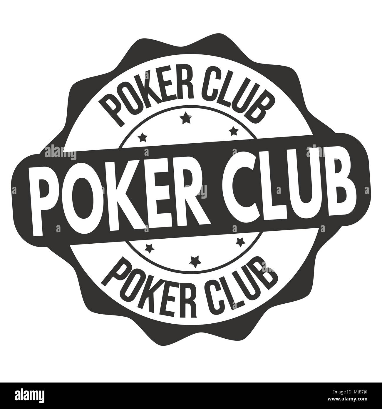 Poker club grunge rubber stamp on white background, vector illustration ...