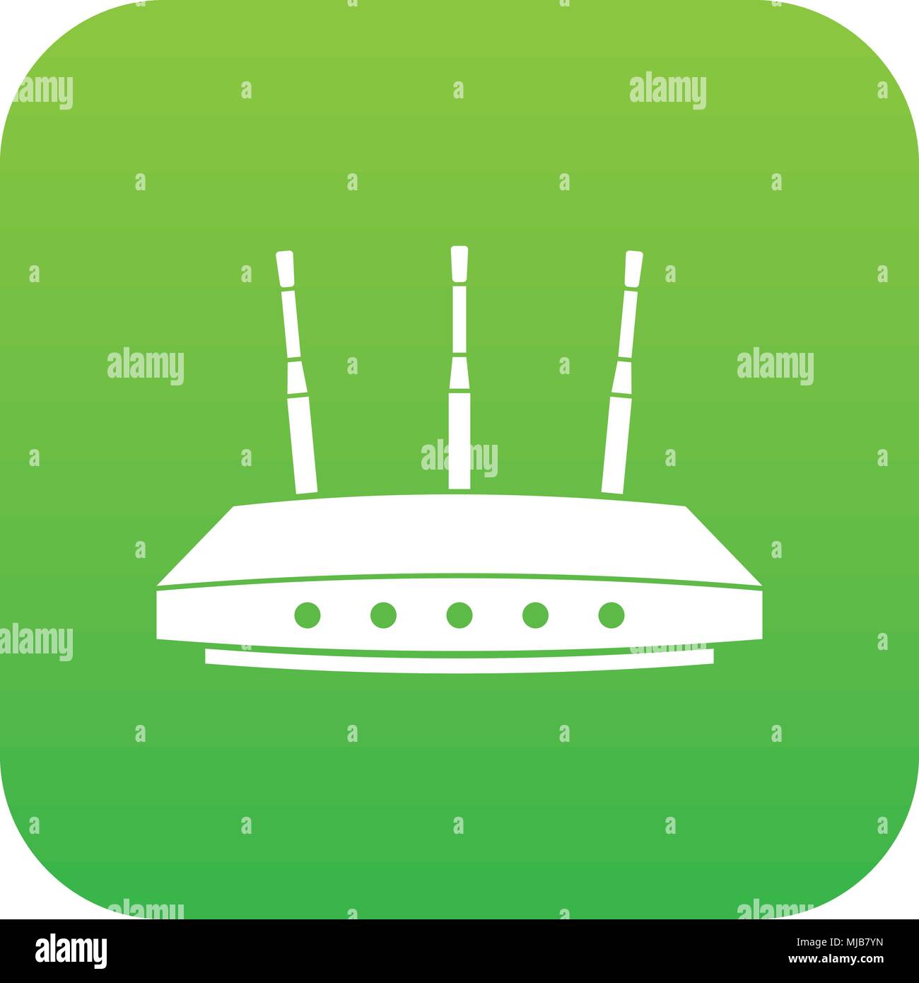 Router icon green vector Stock Vector Image & Art - Alamy
