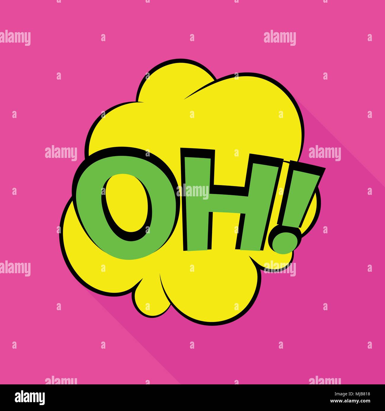 Oh icon, pop art style Stock Vector Image & Art - Alamy