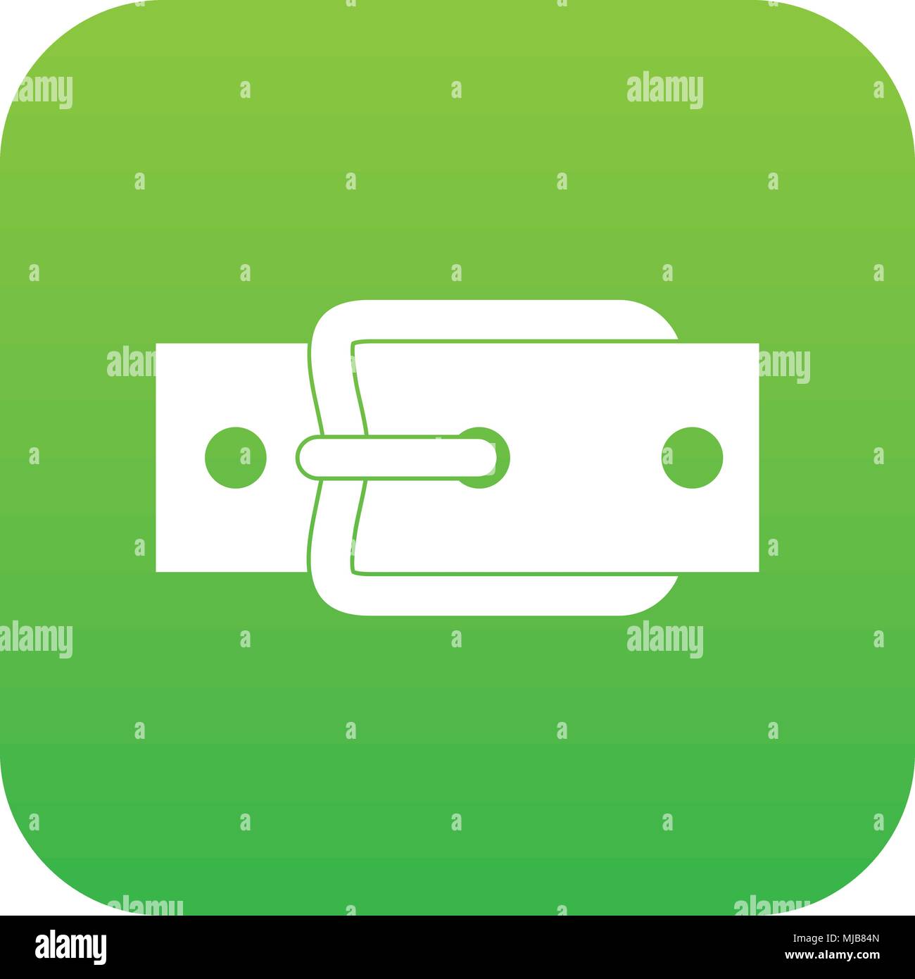 Metal belt buckle icon digital green Stock Vector Image & Art - Alamy