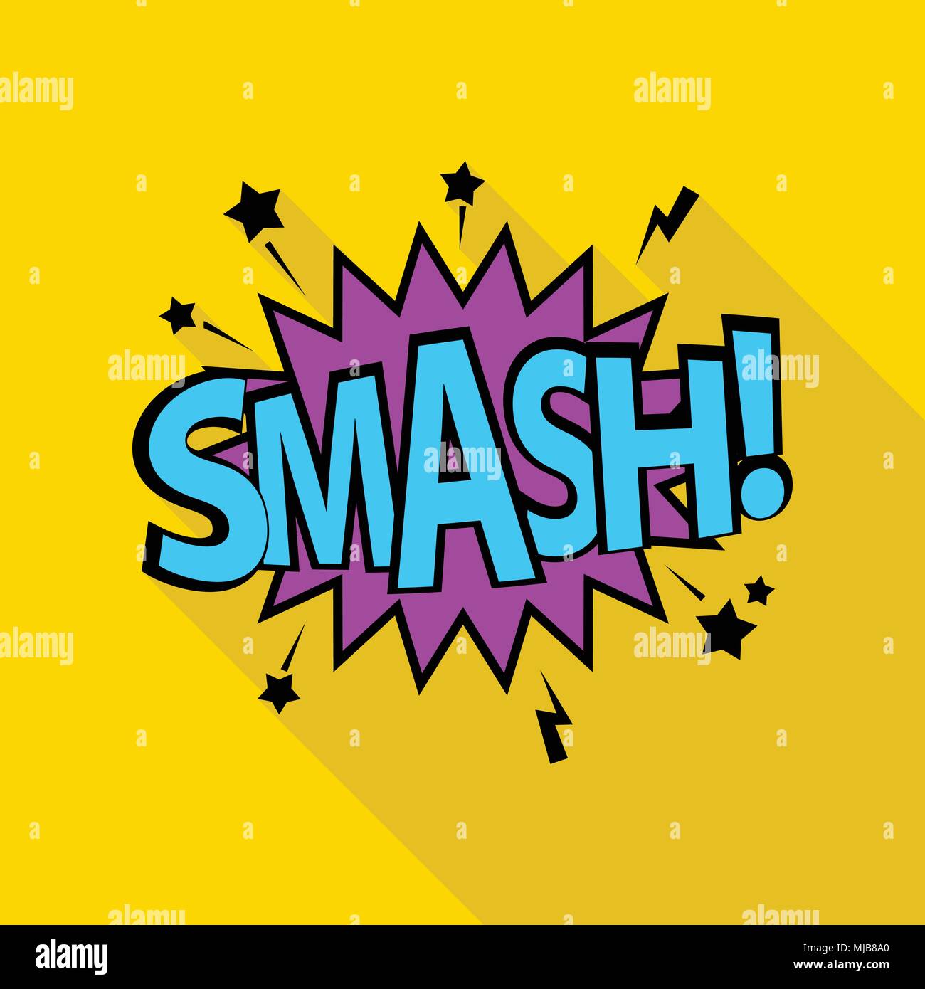 Smash icon, pop art style Stock Vector Image & Art - Alamy