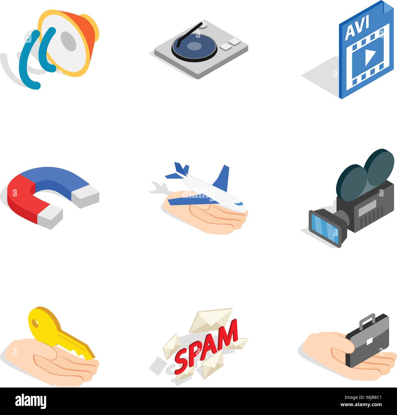 General internet icons set, isometric style Stock Vector Image & Art ...