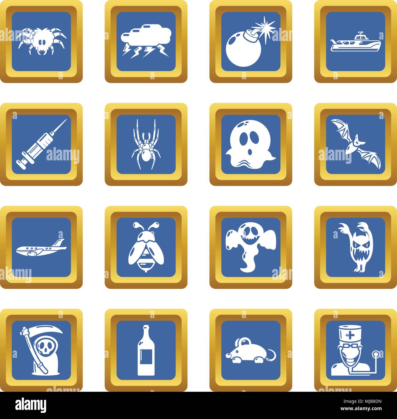 Phobias vector set hi-res stock photography and images - Alamy