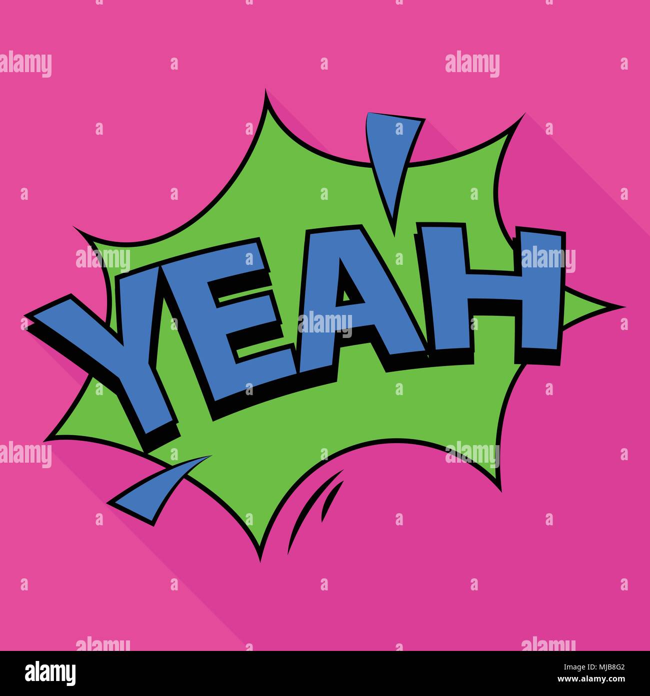 Yeah icon, pop art style Stock Vector Image & Art - Alamy