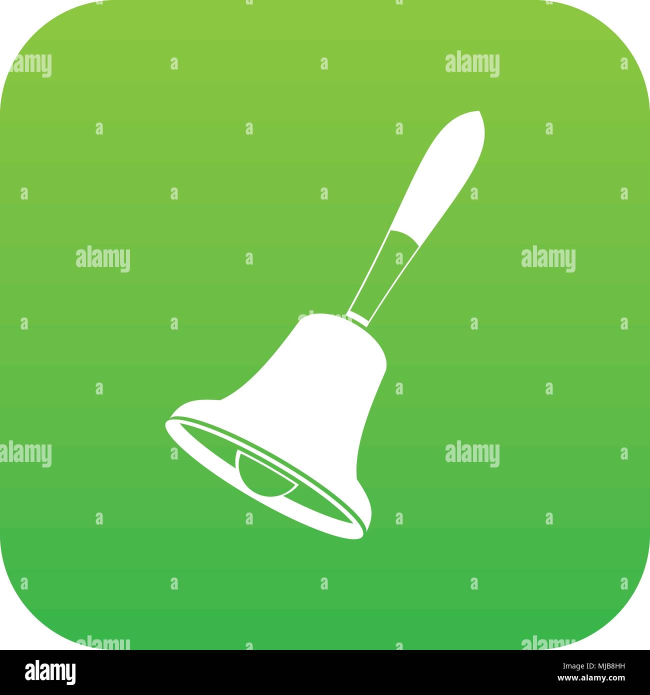 Bell icon digital green Stock Vector Image & Art - Alamy