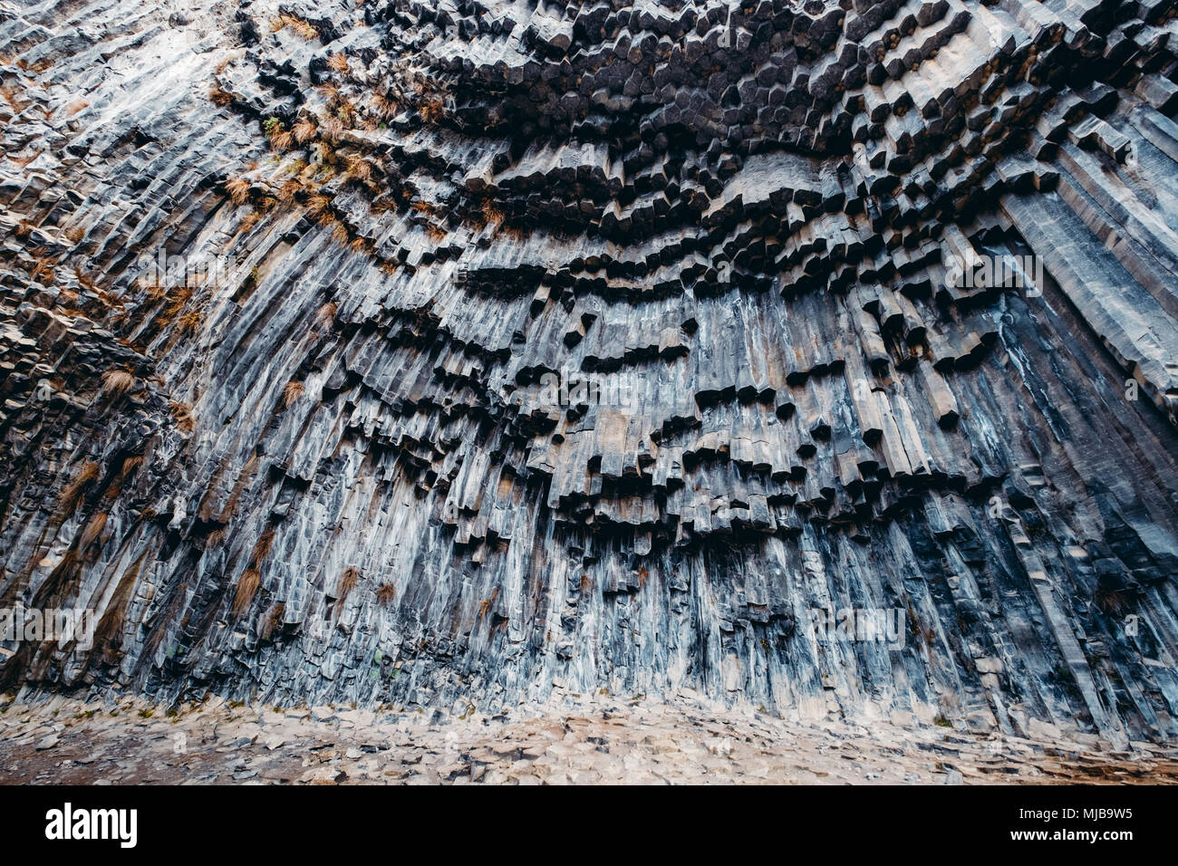 Basalt columns in Garni Gorge. Armenia Stock Photo - Alamy