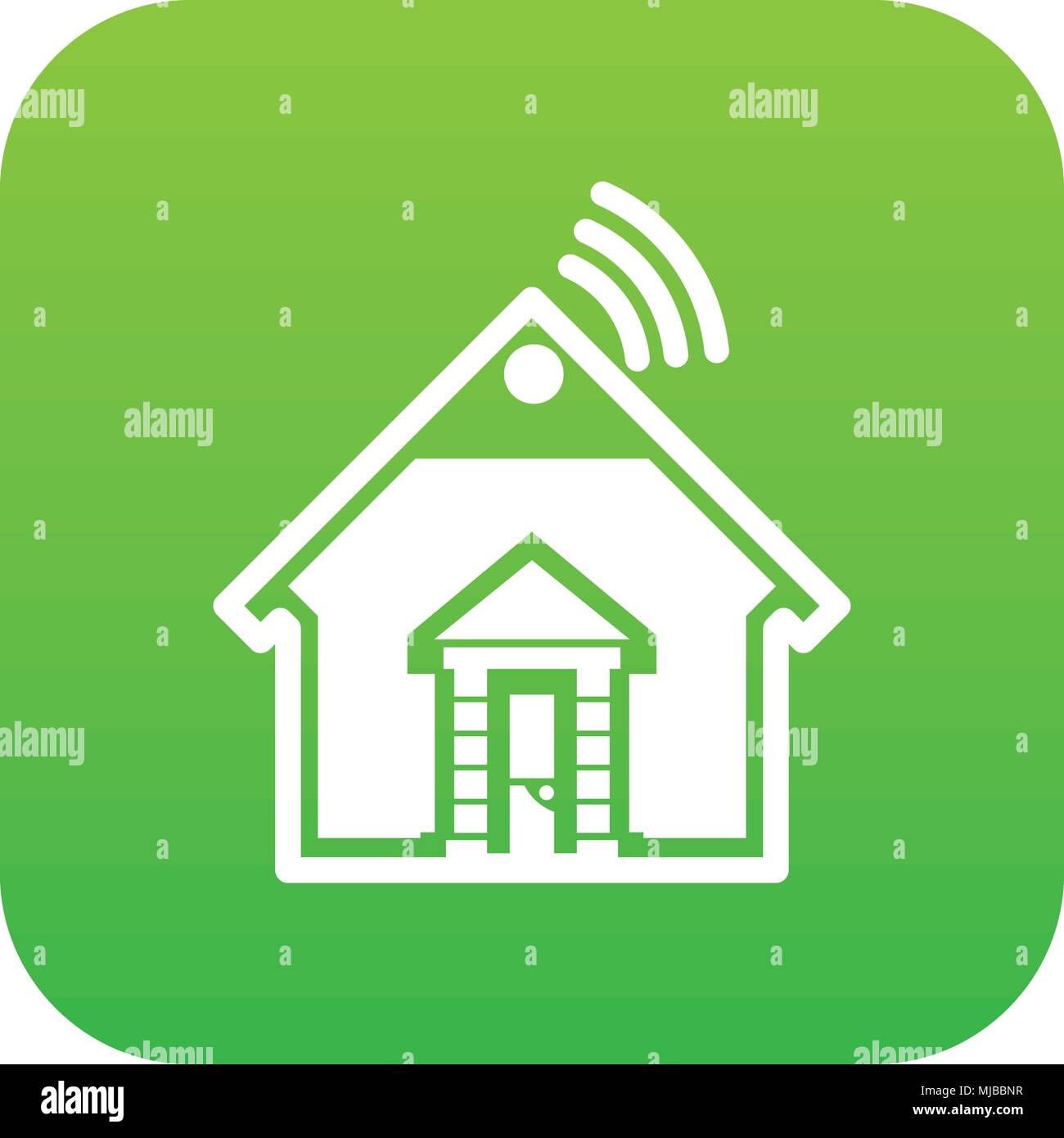 Home icon green vector Stock Vector Image & Art - Alamy