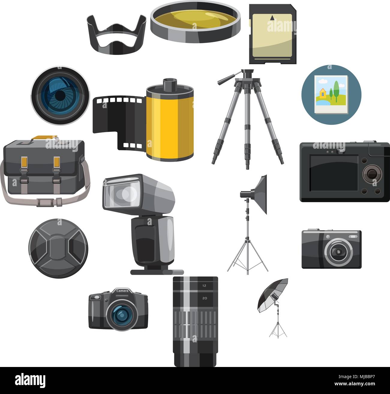 Tripod camera icon cartoon style hi-res stock photography and images ...