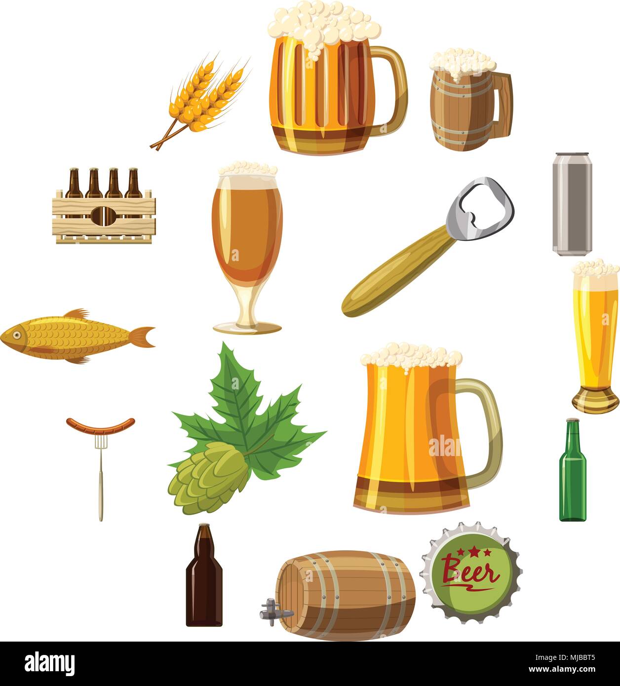Cartoon Glass Beer High Resolution Stock Photography and Images - Alamy