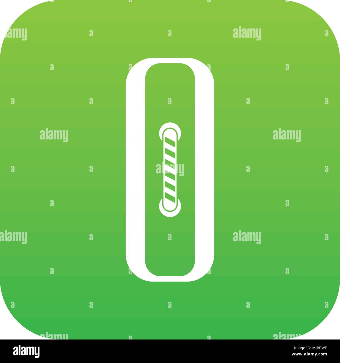 Sewn rectangular button icon digital green Stock Vector Image & Art - Alamy