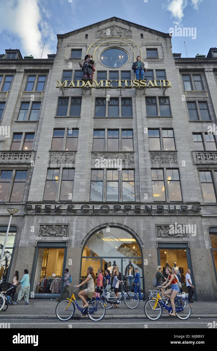 Amsterdam, Netherlands: The building housing the Madame Tussauds Museum ...