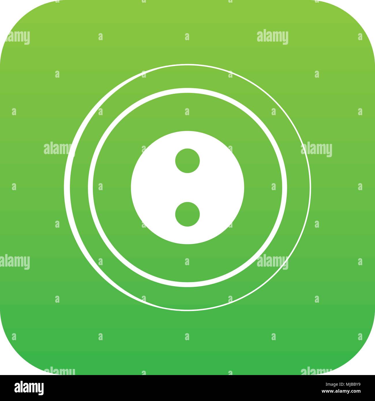 Button icon digital green Stock Vector Image & Art - Alamy