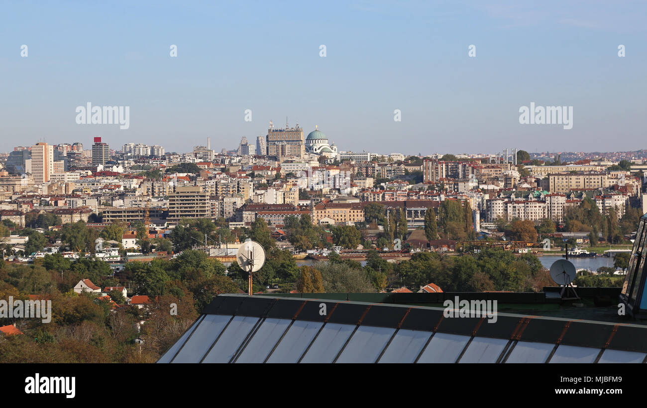 Belgrade Serbia Capital City Day Panorama Stock Photo - Alamy