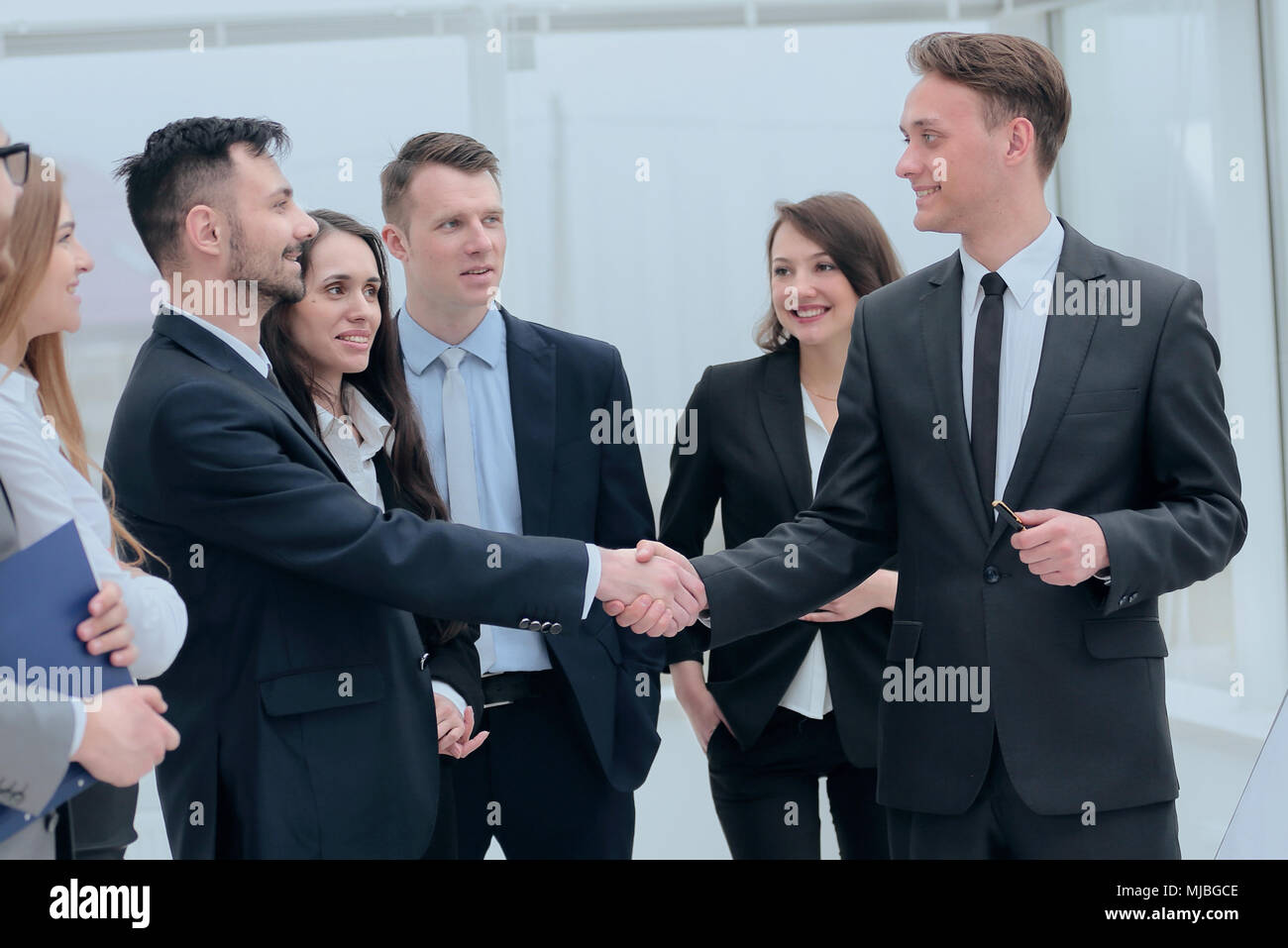 concept of partnership.business team meeting business partners Stock ...