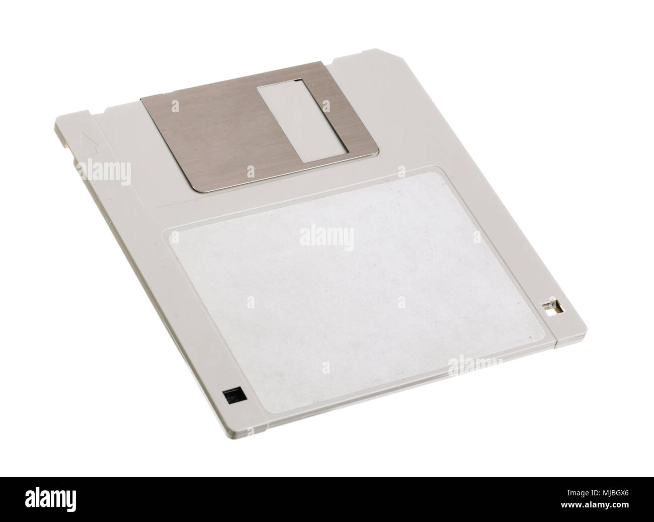 One gray diskette 3.5 inch isolated on white background Stock Photo - Alamy