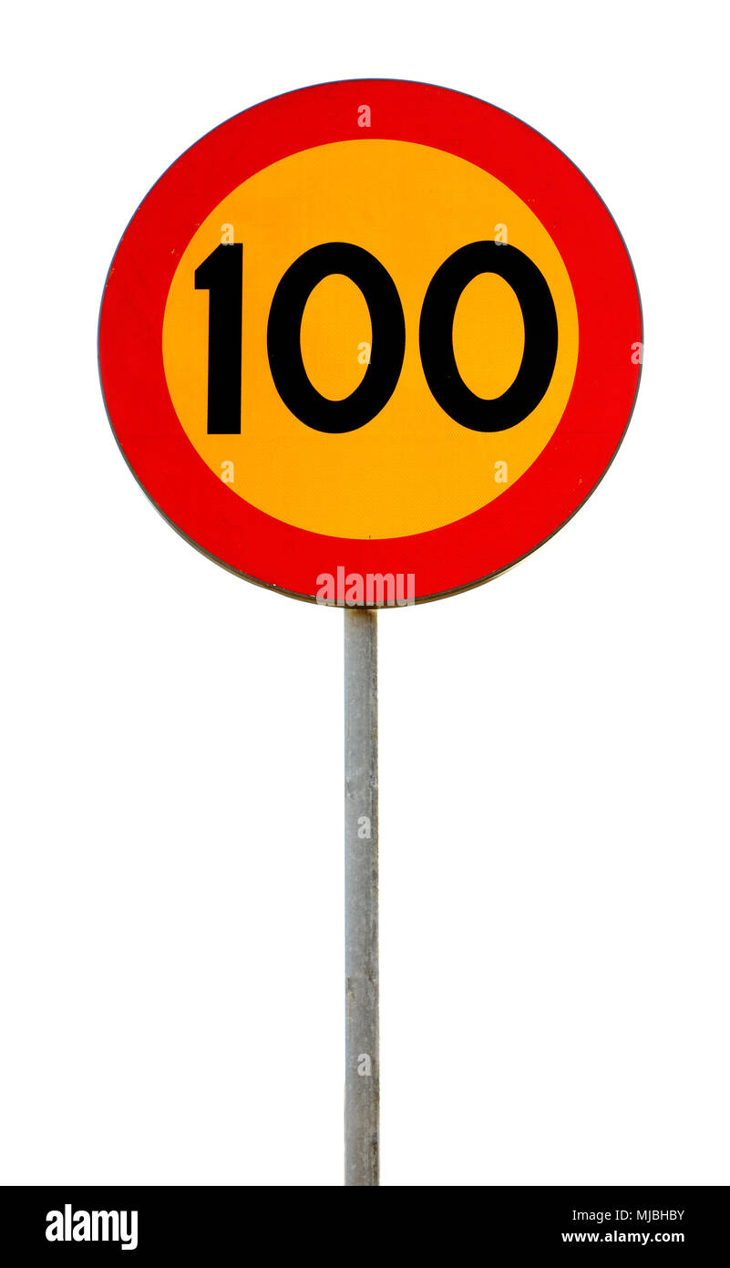 Border sign speed limit hi-res stock photography and images - Alamy