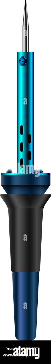 Beautiful electronic soldering iron for soldering. Isolated on white ...