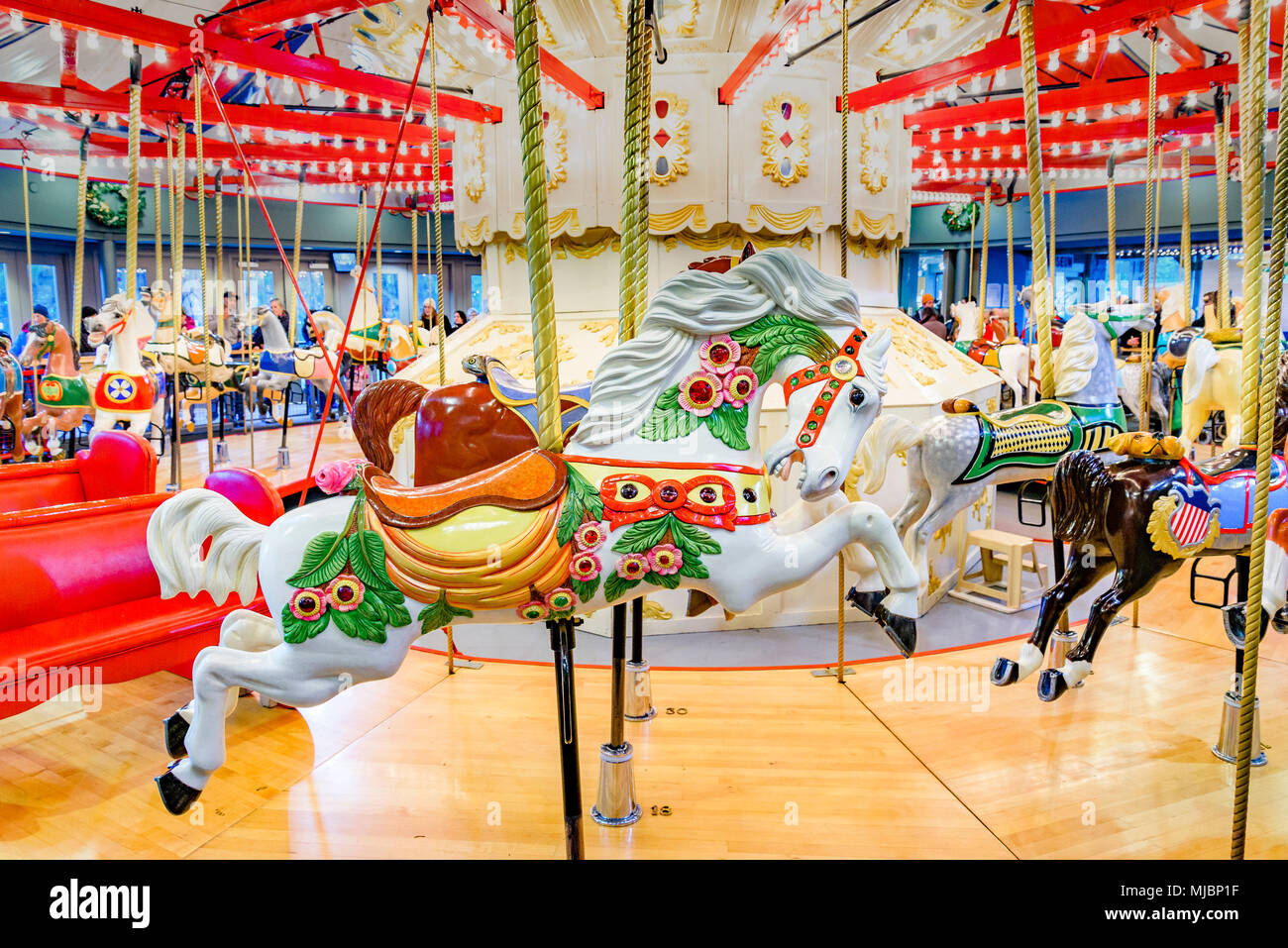 The Parker Carousel, Burnaby Village Museum, Burnaby, British Columbia ...