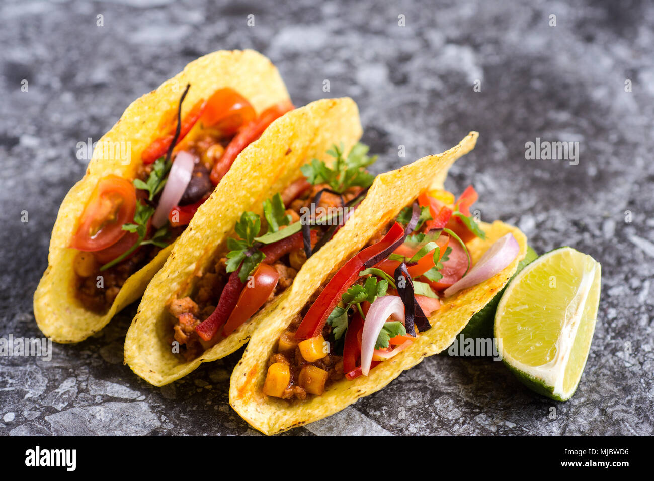Mexican salsa tacos wrap hi-res stock photography and images - Alamy