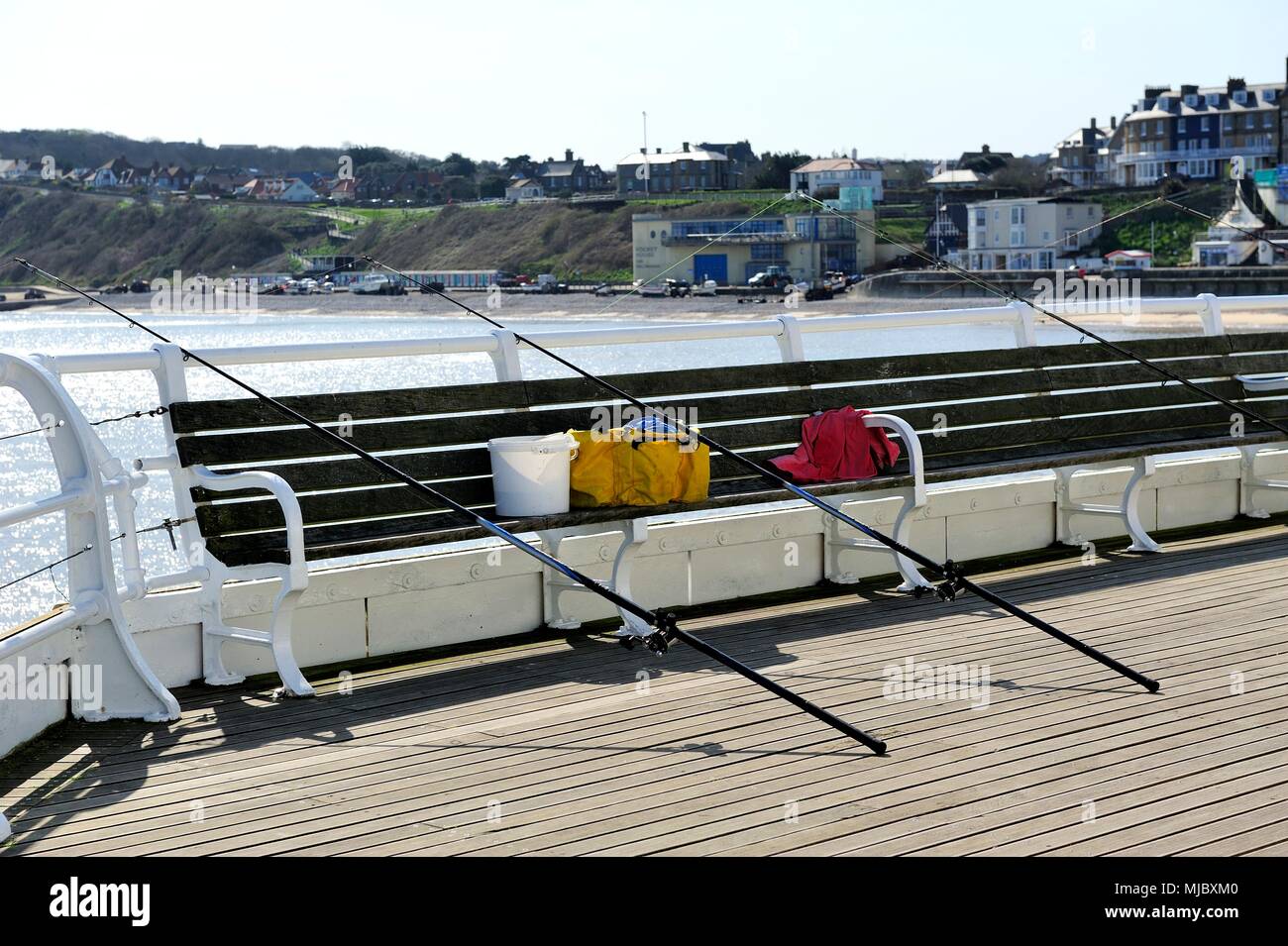 Fishing rods on cromer pier hi-res stock photography and images - Alamy