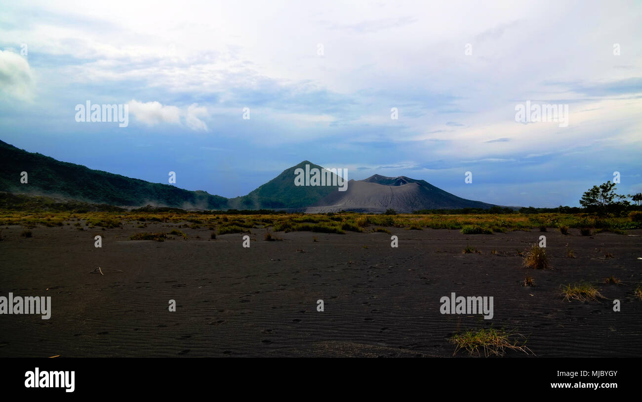 Eruption of Tavurvur volcano at Rabaul, New Britain island, Papua New ...