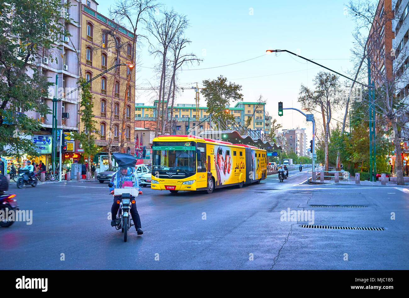 Valiasr street in tehran hi-res stock photography and images - Alamy