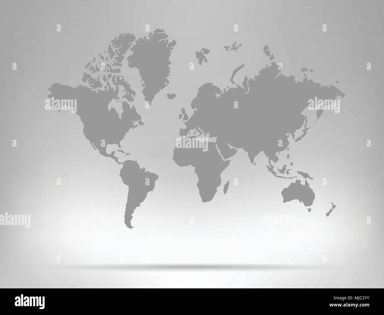 Vector paper world map on a white background Stock Vector Image & Art ...