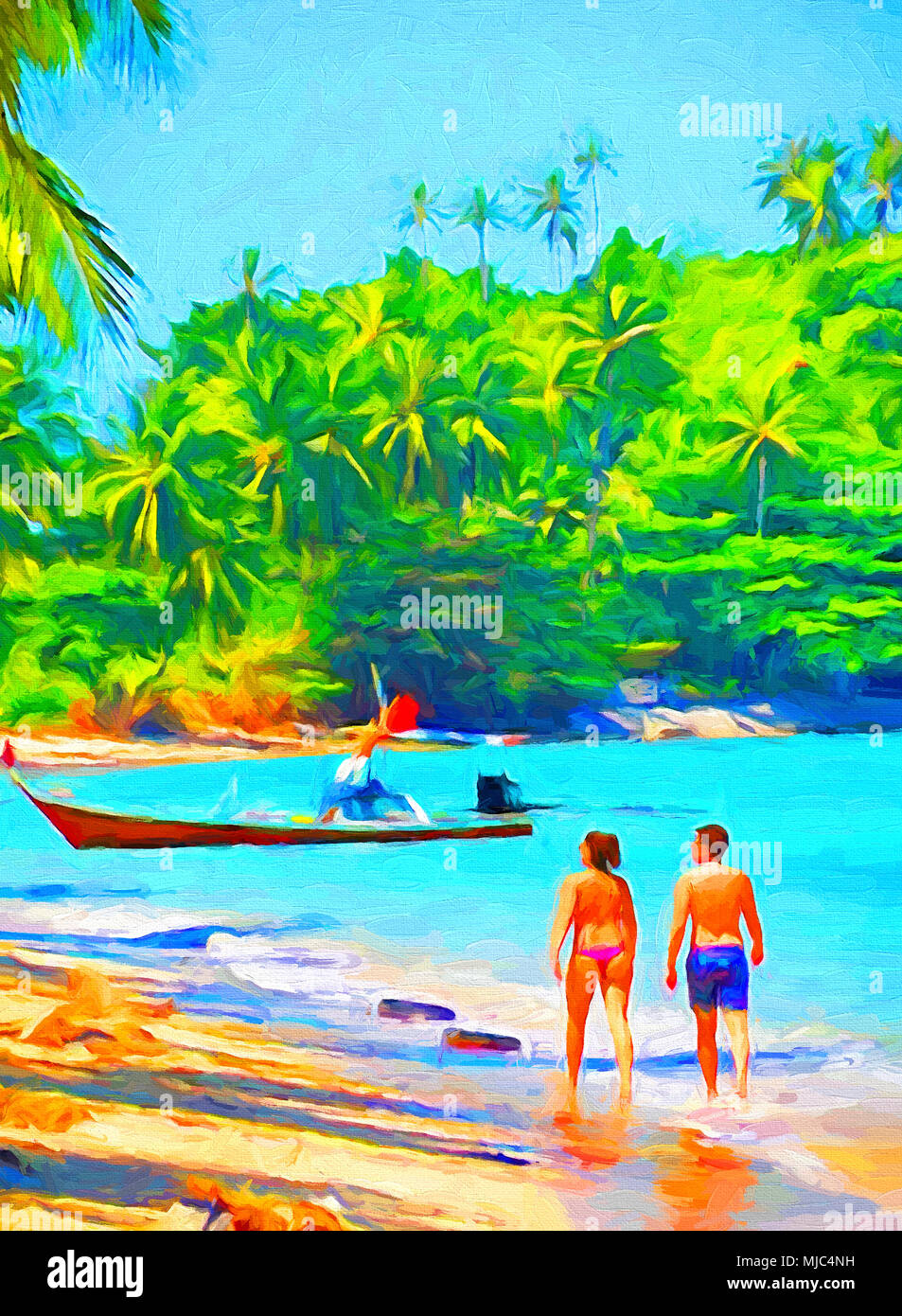 Bang Rak Beach, Koh Samui Stock Photo - Alamy