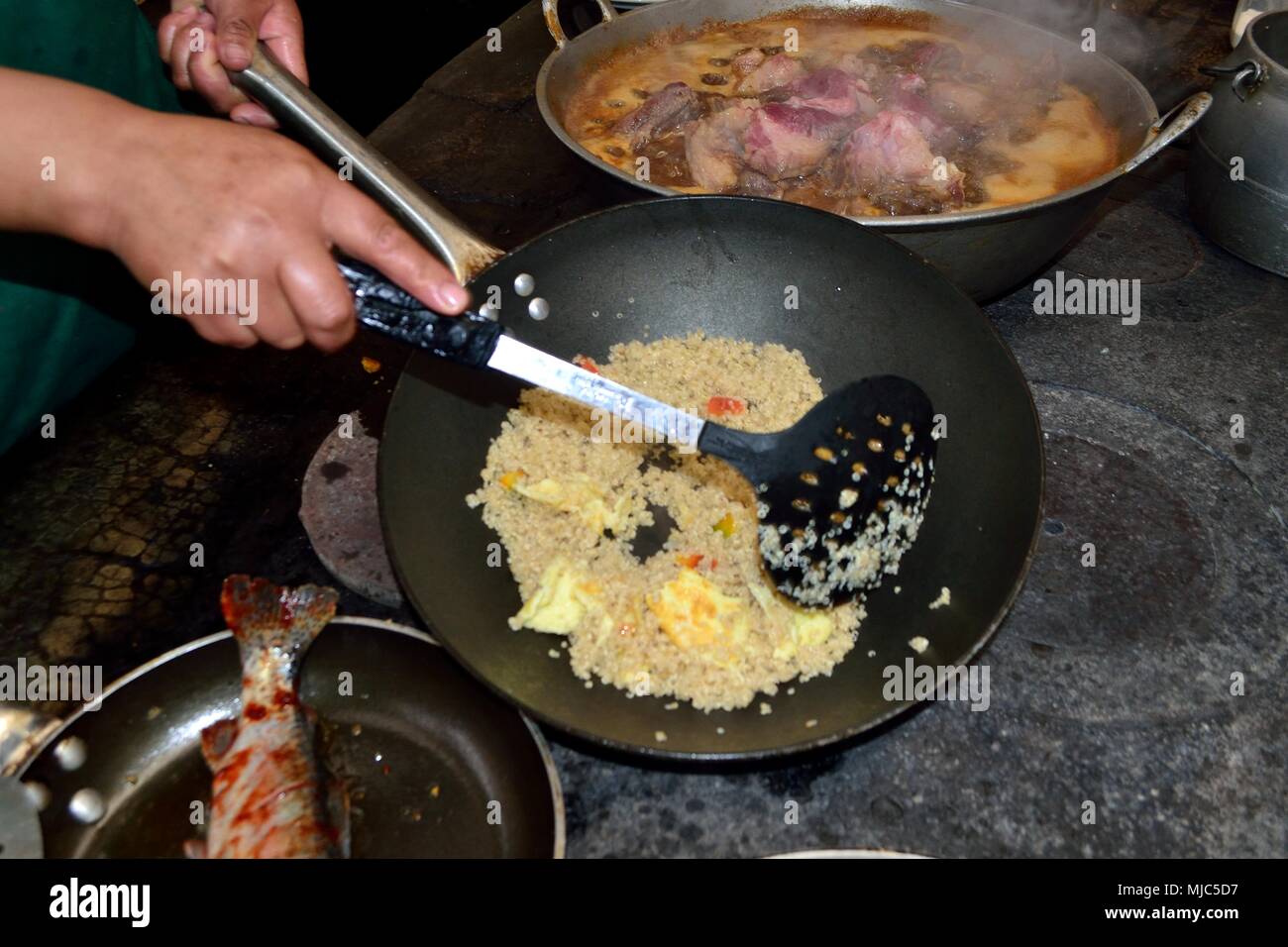 Cooking Chaufa - Quinua -Trout - Restaurant in GRANJA PORCON ...