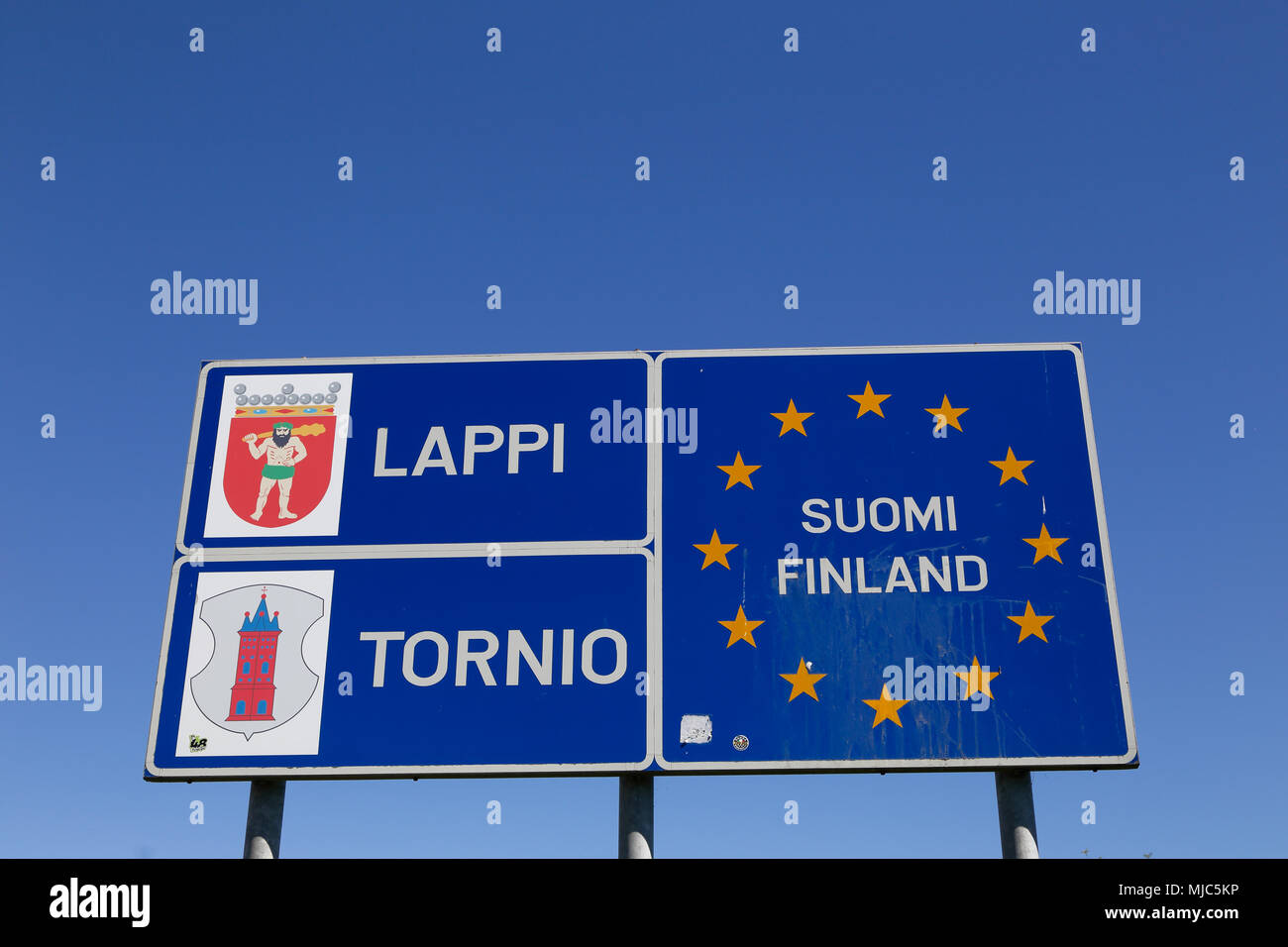 Finland border sign hi-res stock photography and images - Alamy