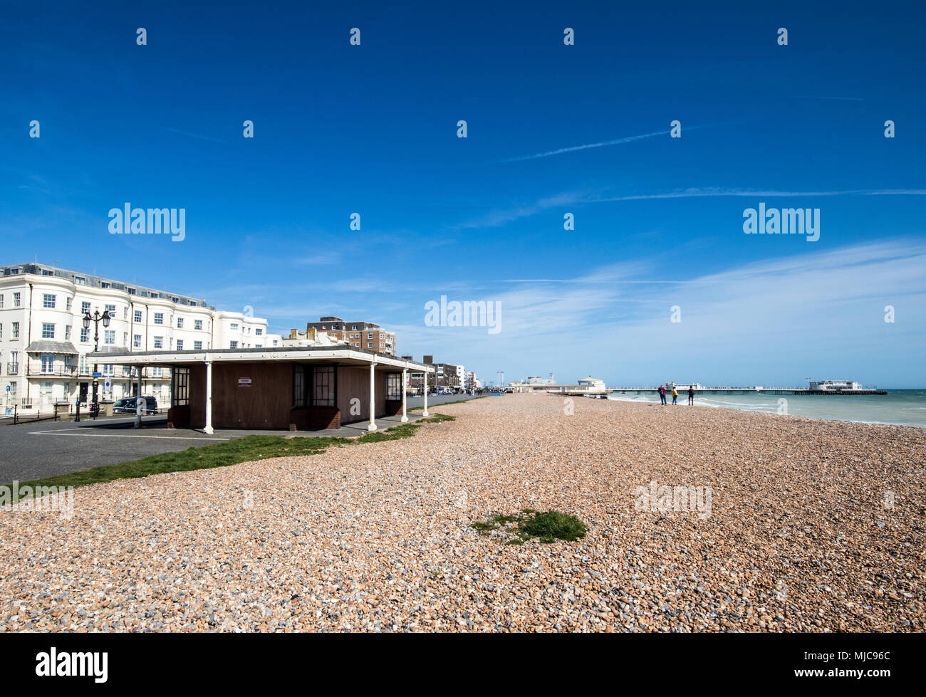 Worthing seafront seating hi-res stock photography and images - Alamy