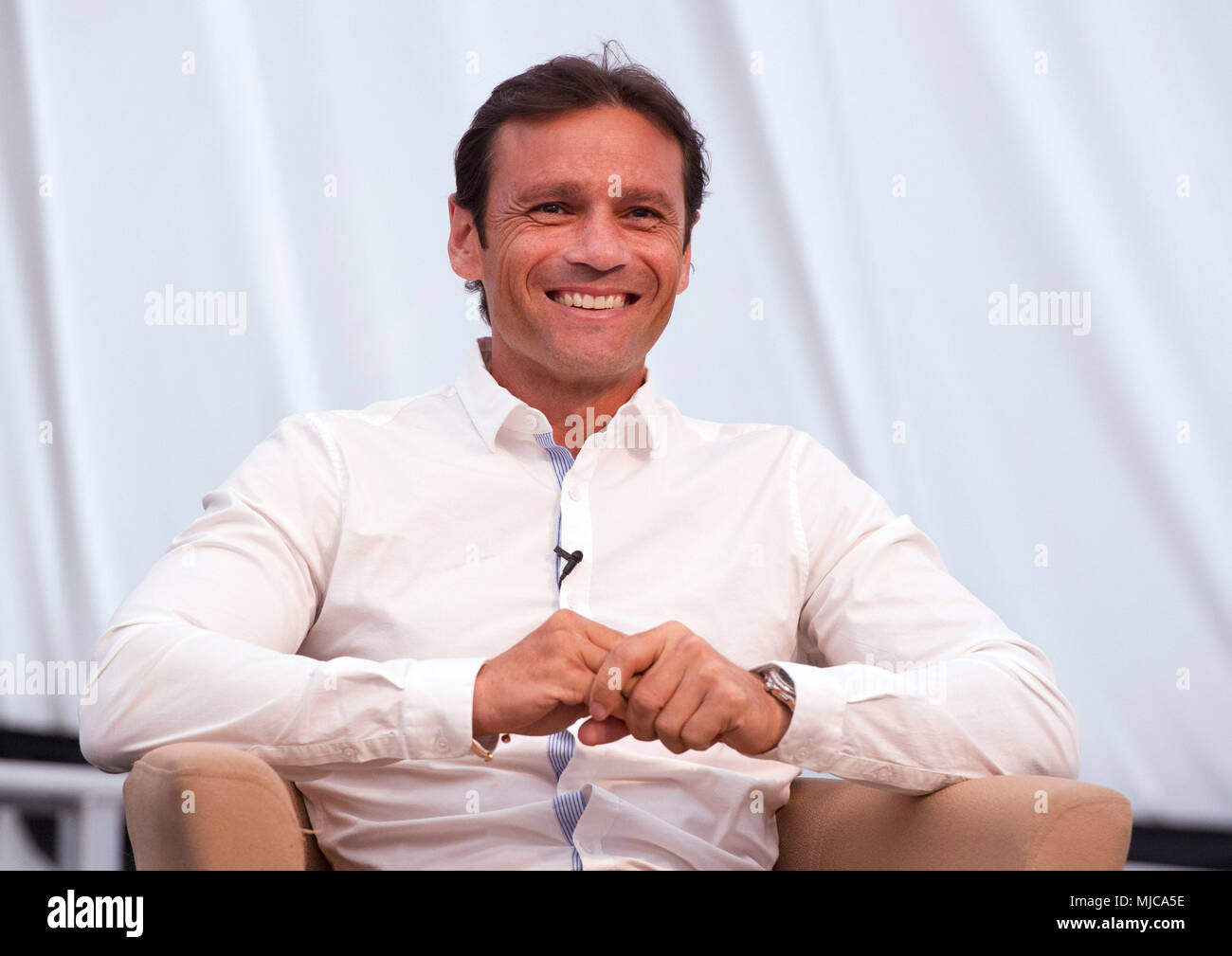 Mark Ramprakash the cricketer at Oxford Arts Festival Stock Photo - Alamy