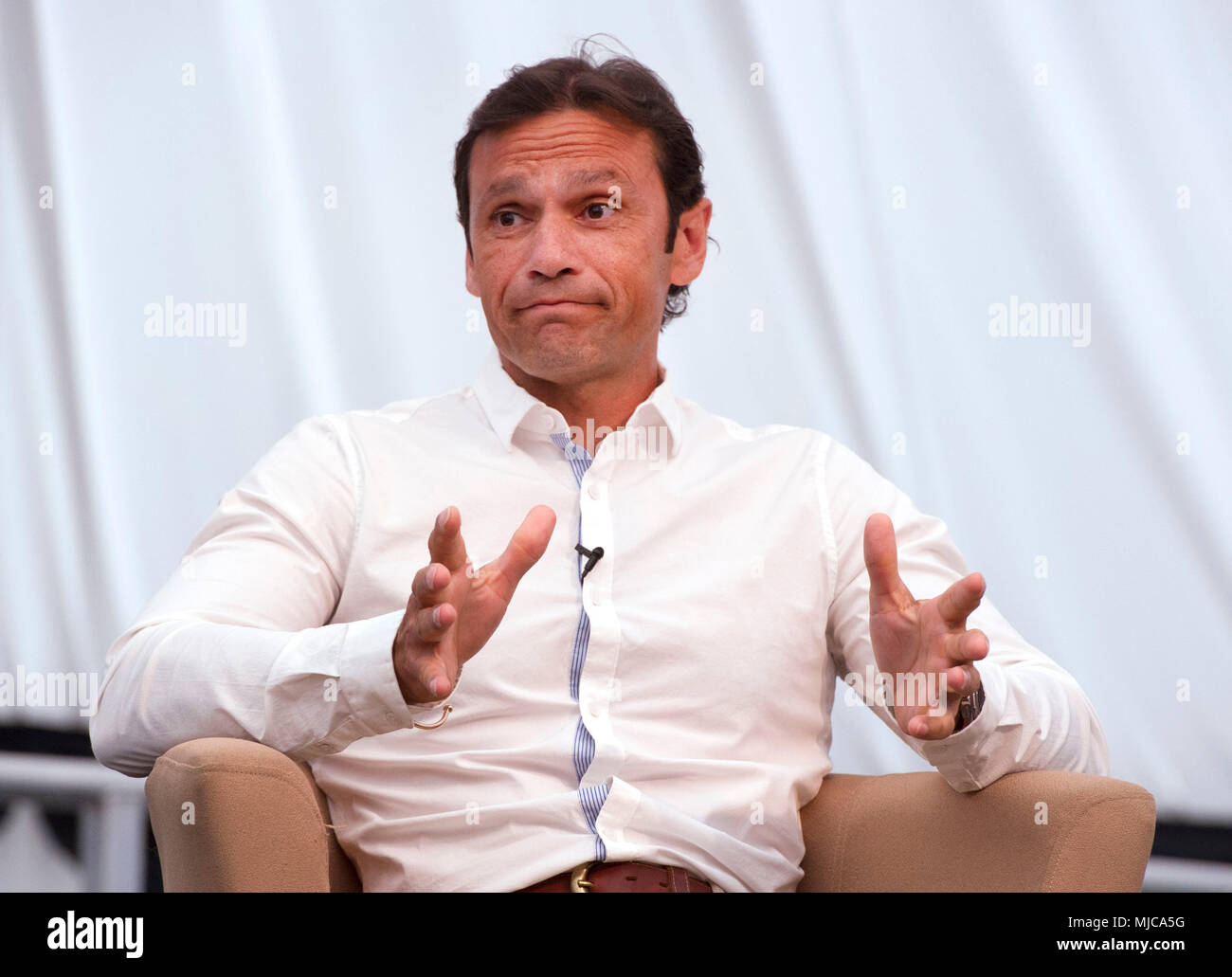 Mark Ramprakash the cricketer at Oxford Arts Festival Stock Photo - Alamy